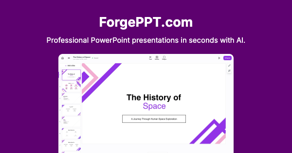 ForgePPT - AI PowerPoint Generator | Create Professional Presentations ...